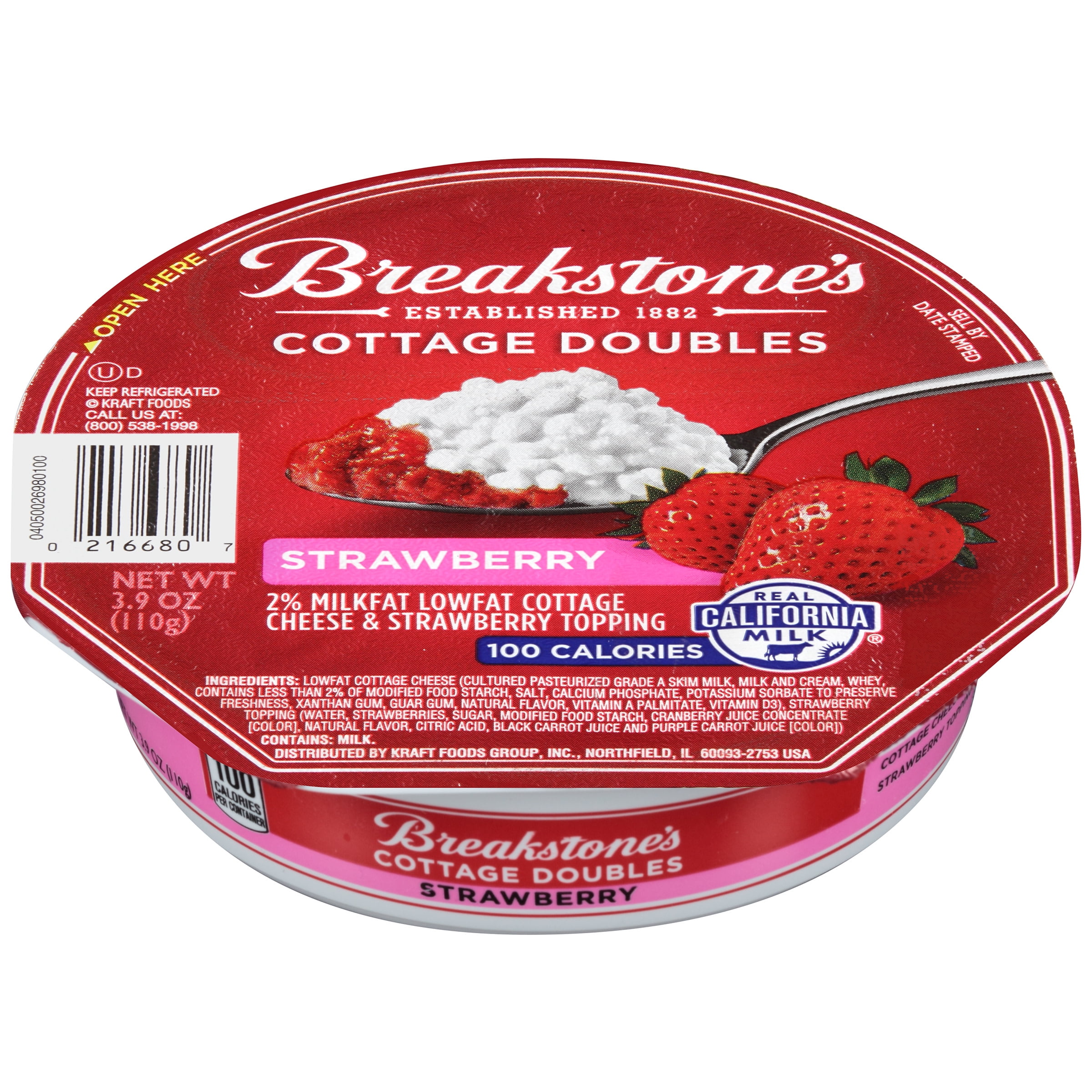 Cottage Doubles Strawberry & Cottage Cheese - Walmart.com