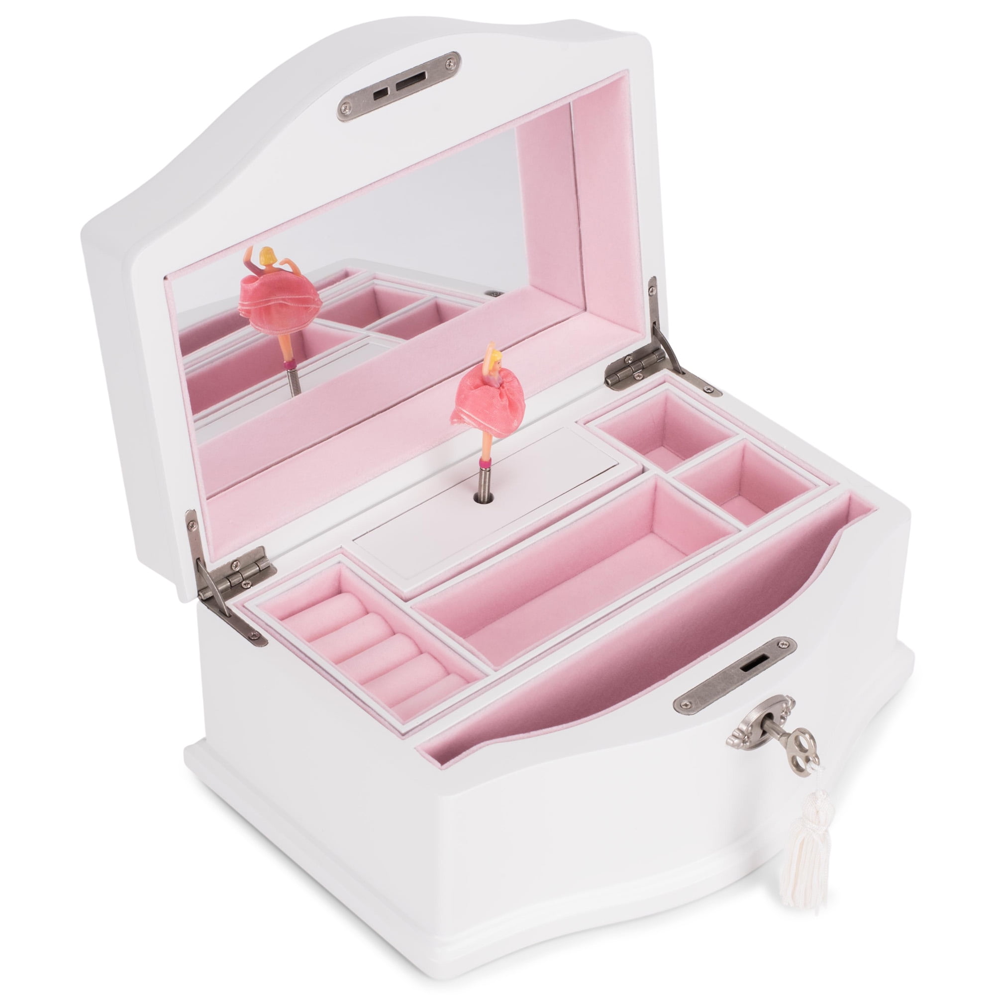 Cottage Garden Ballerina 9 inch Wood Musical Jewelry Box Plays Tune ...