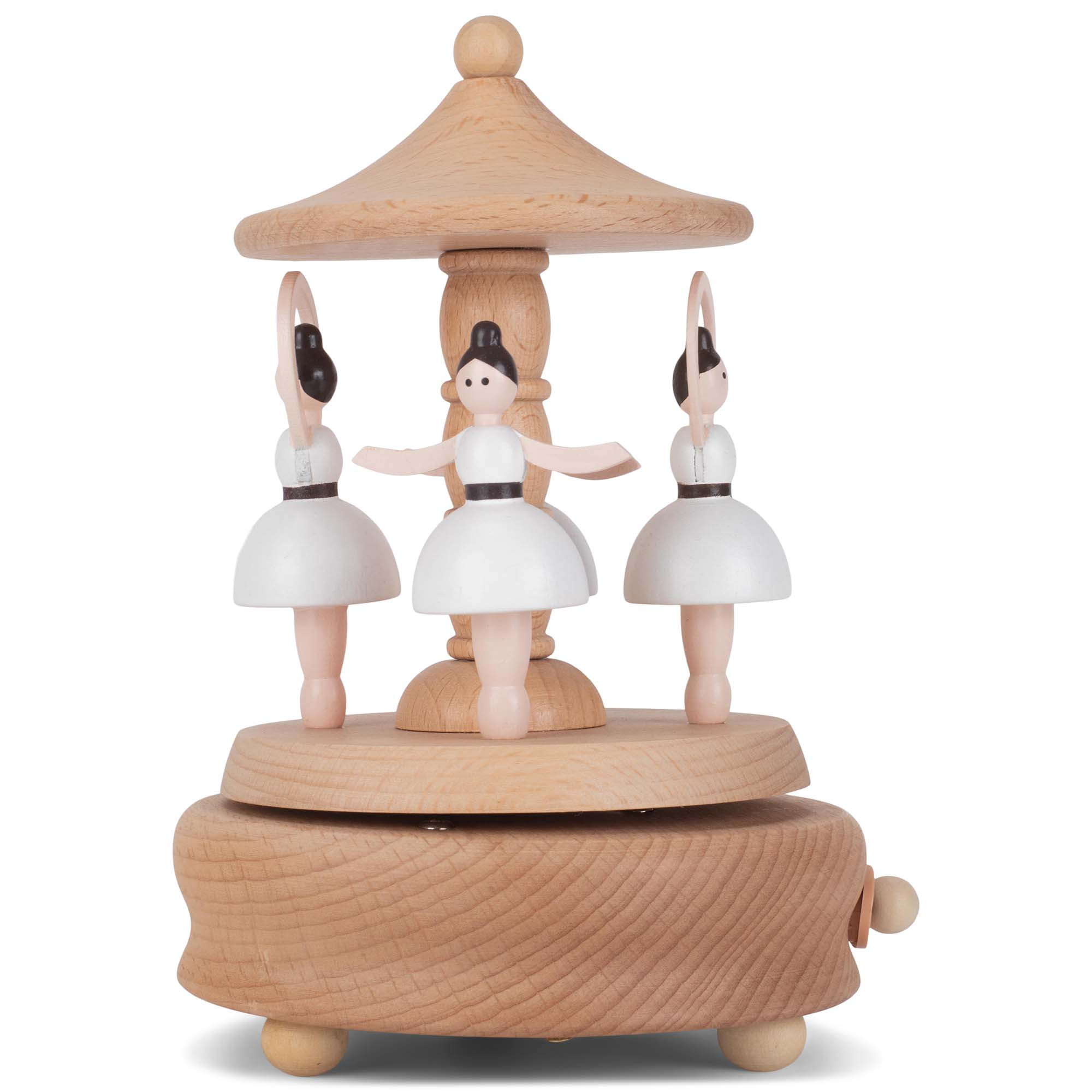 Cottage Garden Dancing Ballerina Woodgrain 6 inch Beech Wind-Up Musical ...