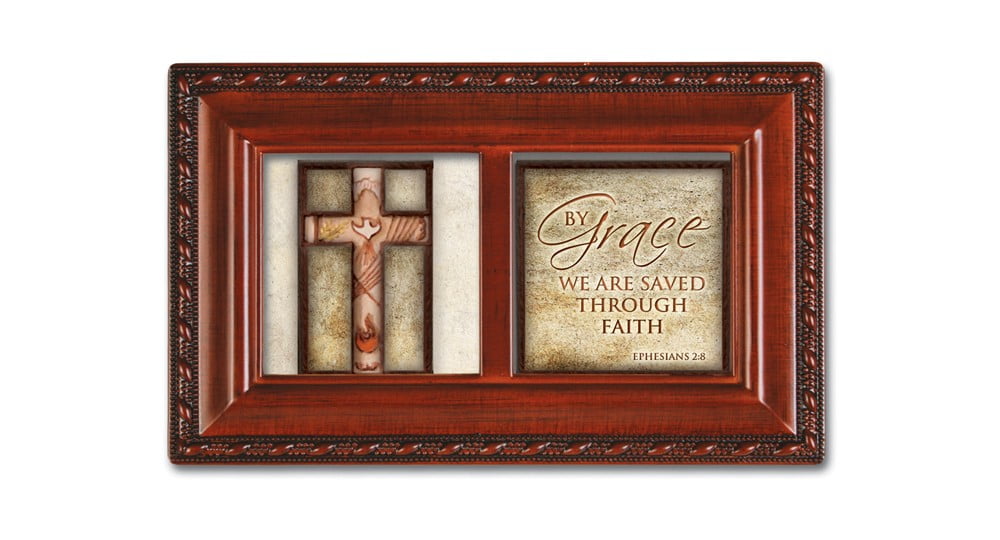 Cottage Garden Ephesians 2:8 Music Box Retired - Religious Music ...