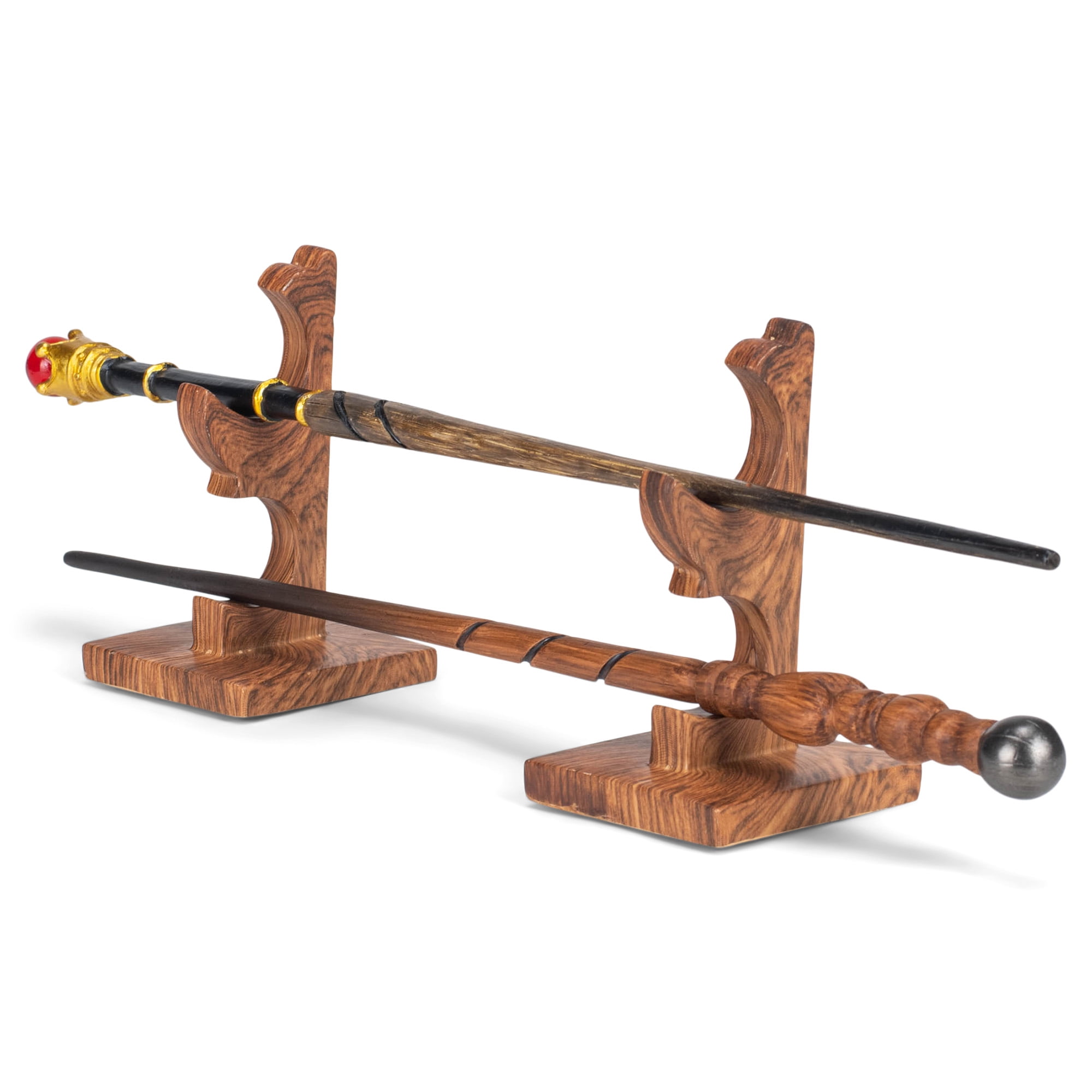 Cottage Garden Scrolled Dark Woodgrain 4.5 inch Resin Wand Stand 2 ...