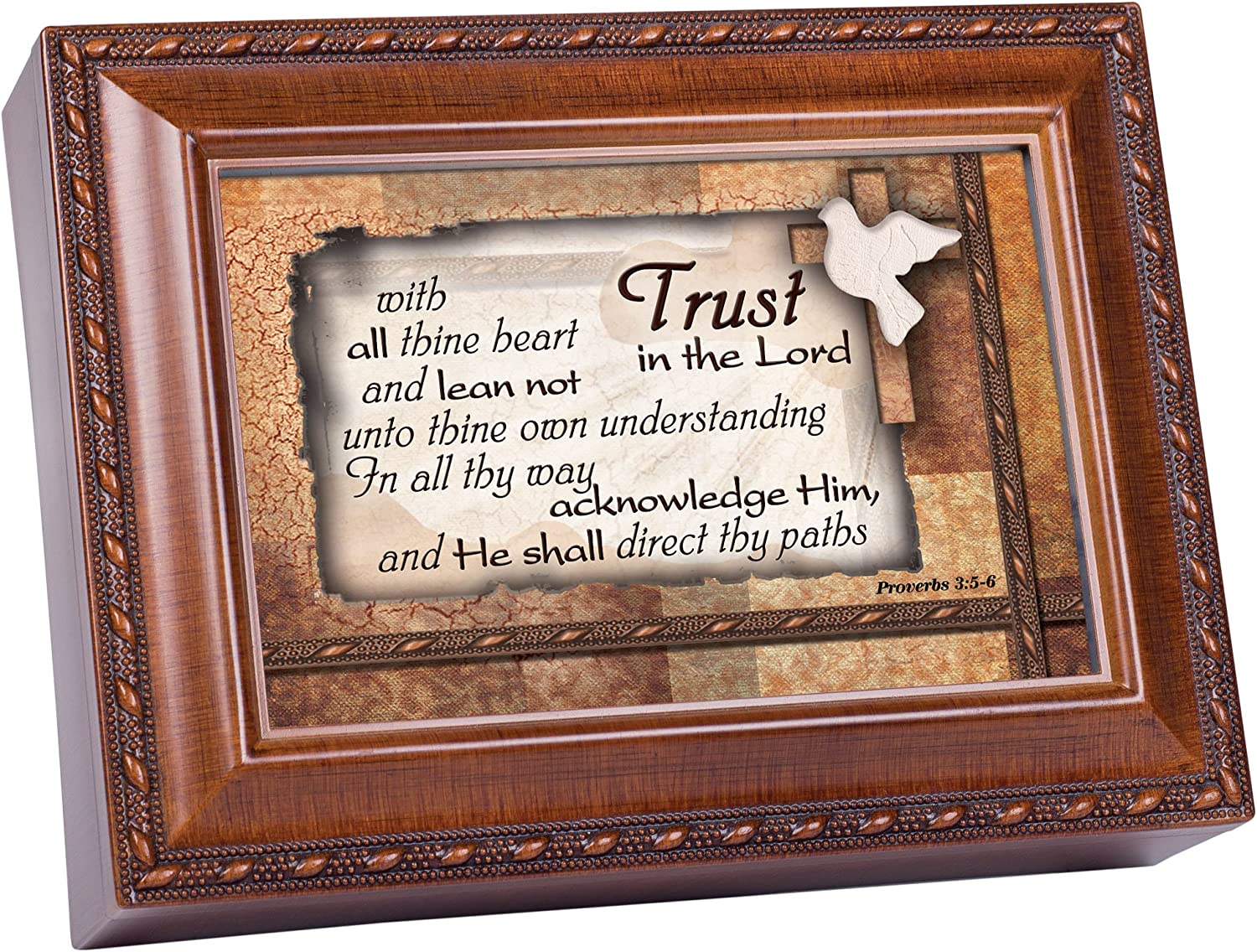 Cottage Garden Trust in The Lord Woodgrain Music Box/Jewelry Box Plays ...