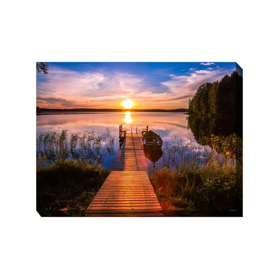 Cottage Garden West of The Wind Cool Dawn Sunset 40 x 30 Inch ...