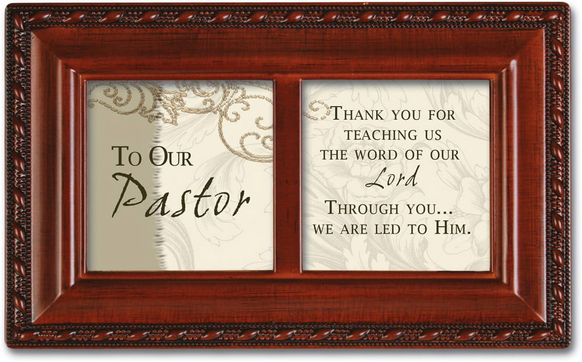 Cottage Garden to Our Pastor Woodgrain Rope Trim Inspirational Petite ...