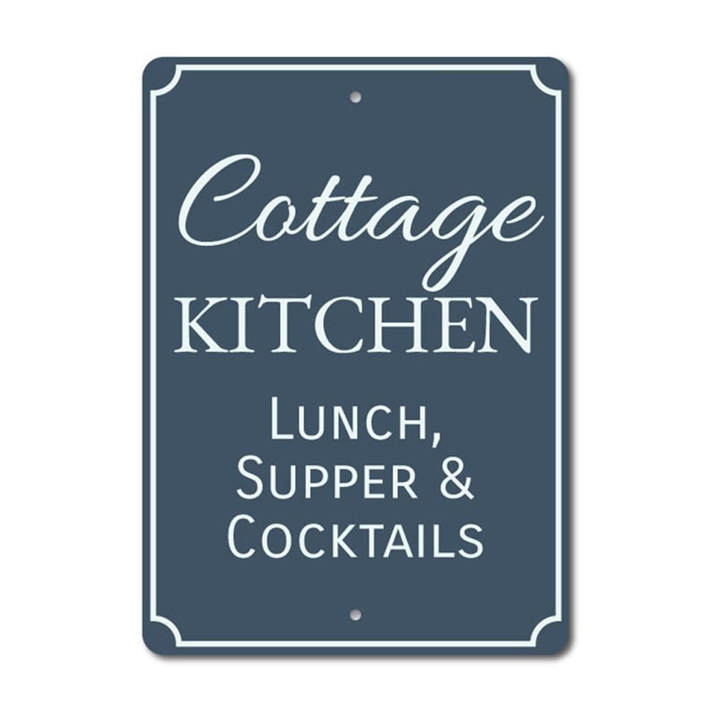 Cottage Kitchen Sign, Cottage Kitchen Decor, Supper Sign, Kitchen Cook ...
