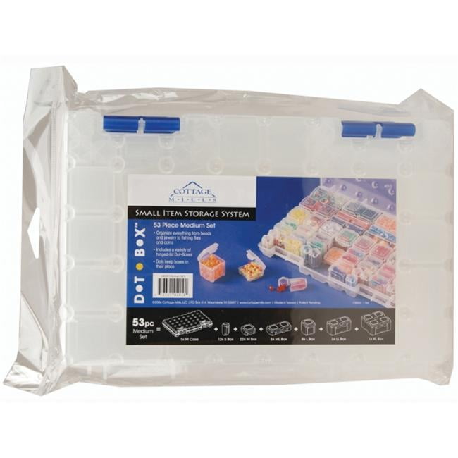 Cottage Mills Dot Box Storage System 53pcs-Medium 11"X7"X1.5" - Walmart.com