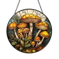 Cottage Style Mushroom Stained Glass Window Suncatcher2401 - Walmart.com