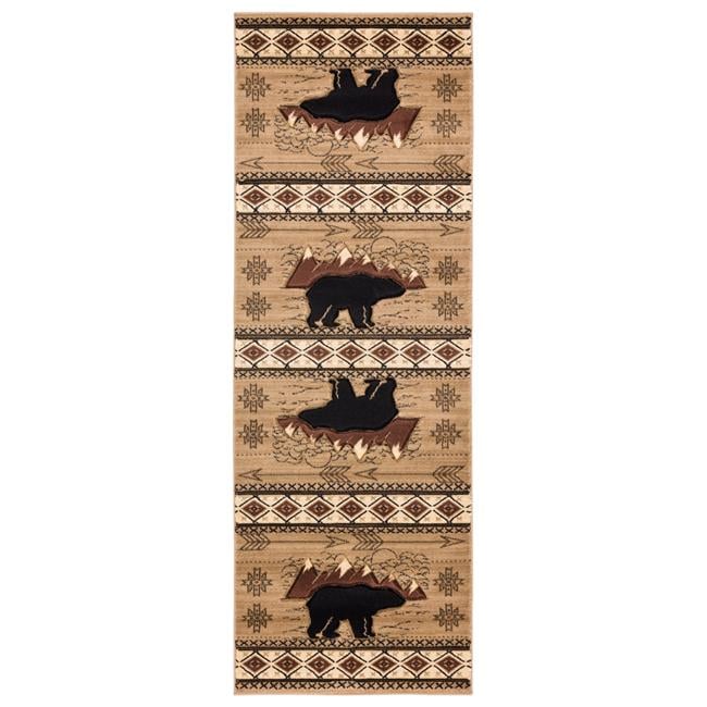 Cottage Timberland Beige Runner Rug, 2 ft. 7 in. x 7 ft. 4 in ...