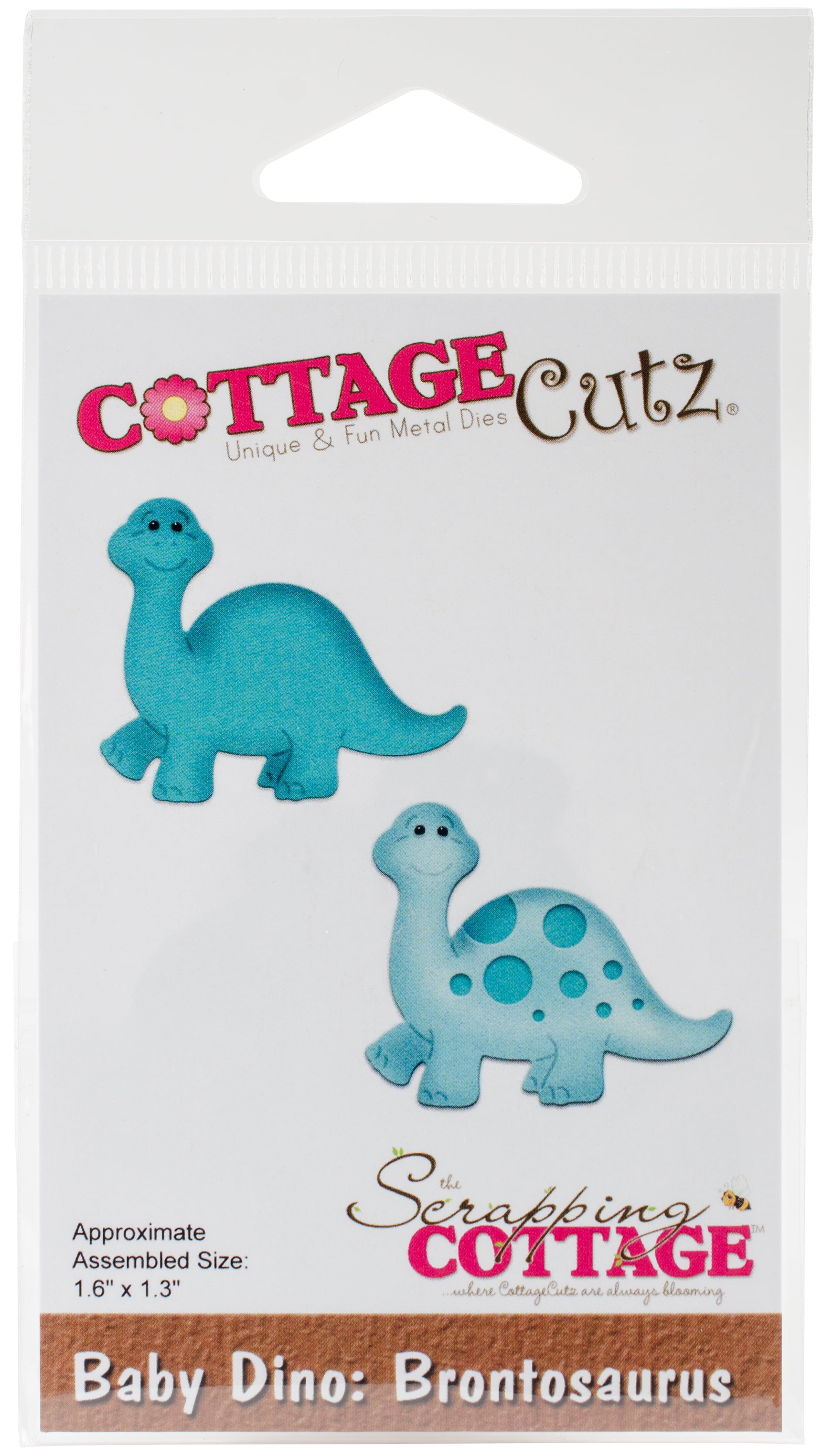 CottageCutz Die-Baby Dino-Brontosaurus 1.6"X1.3" - Walmart.com