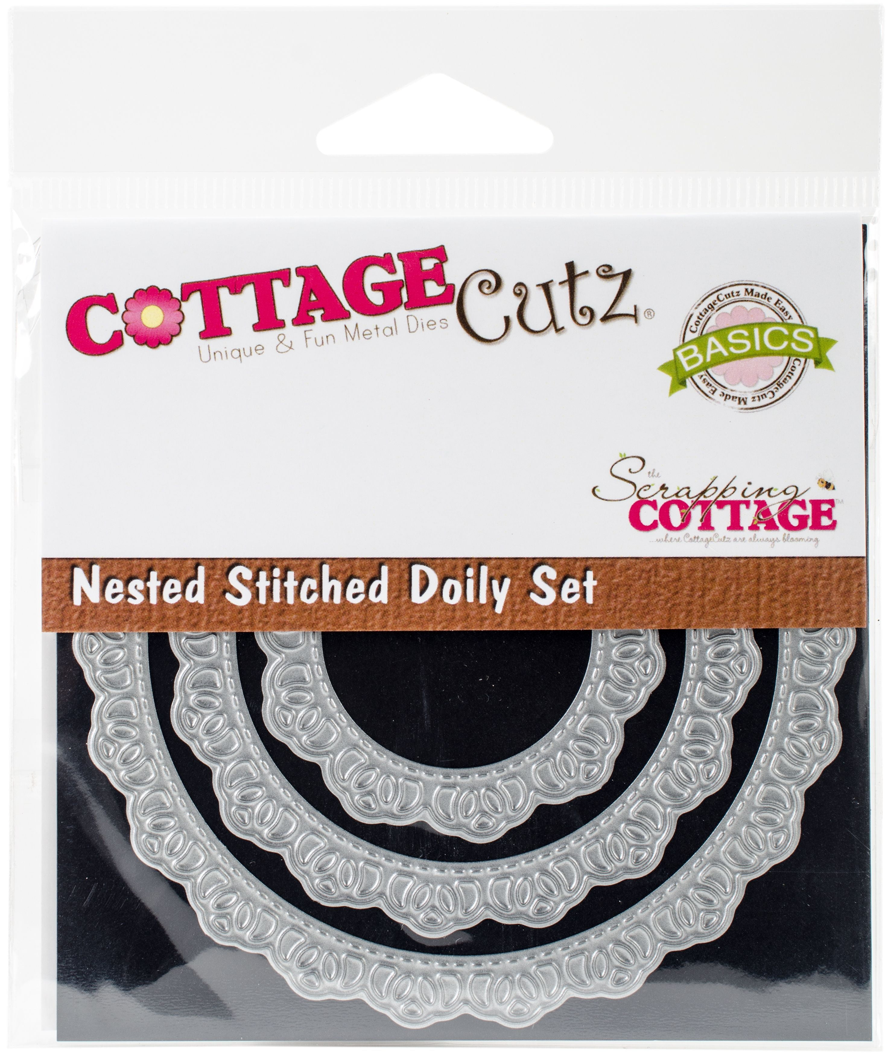 CottageCutz Nested Dies 3/Pkg-Stitched Doily - Walmart.com