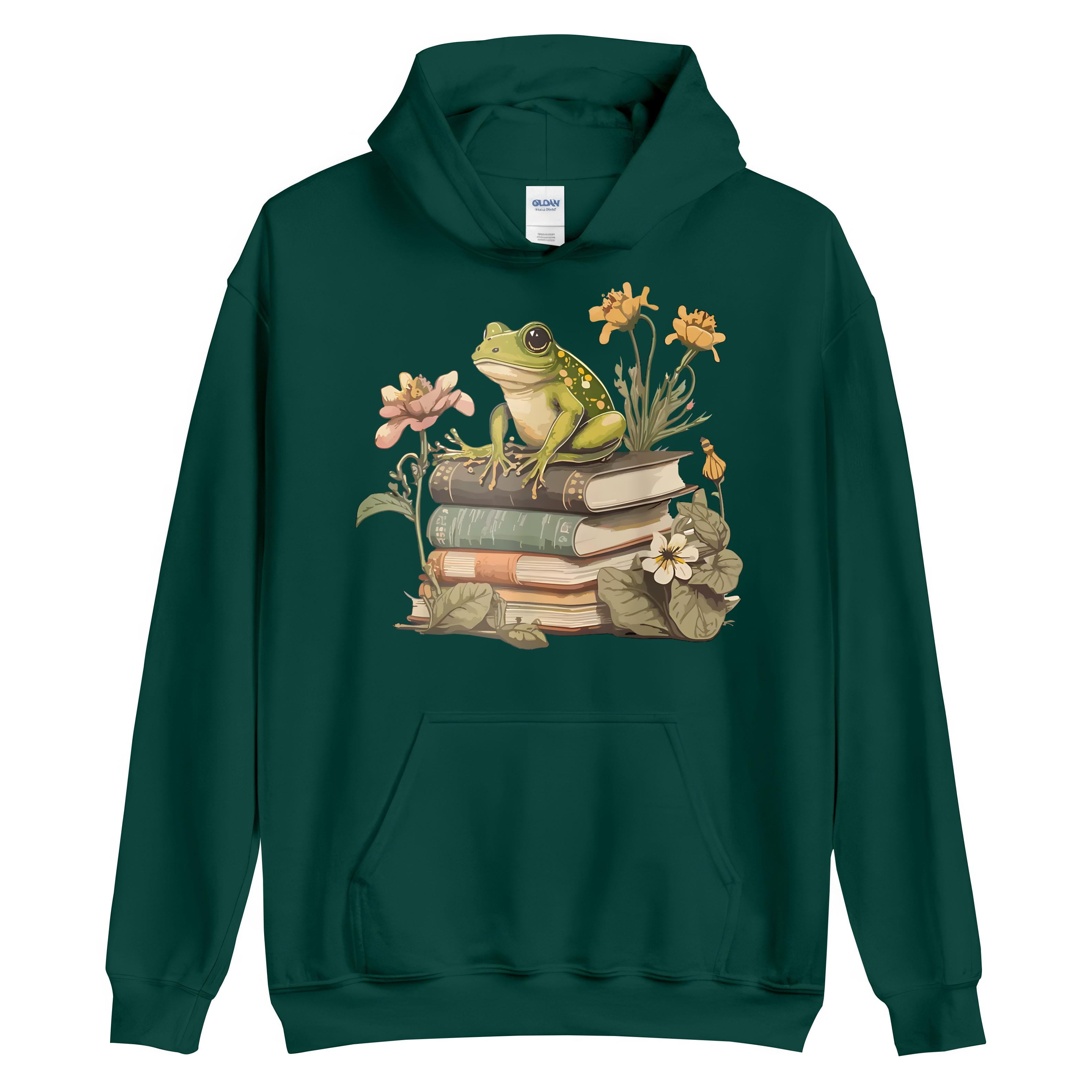 Cottagecore Aesthetic Frog Graphic T-shirt - Nature Lover, Cute, Cozy ...