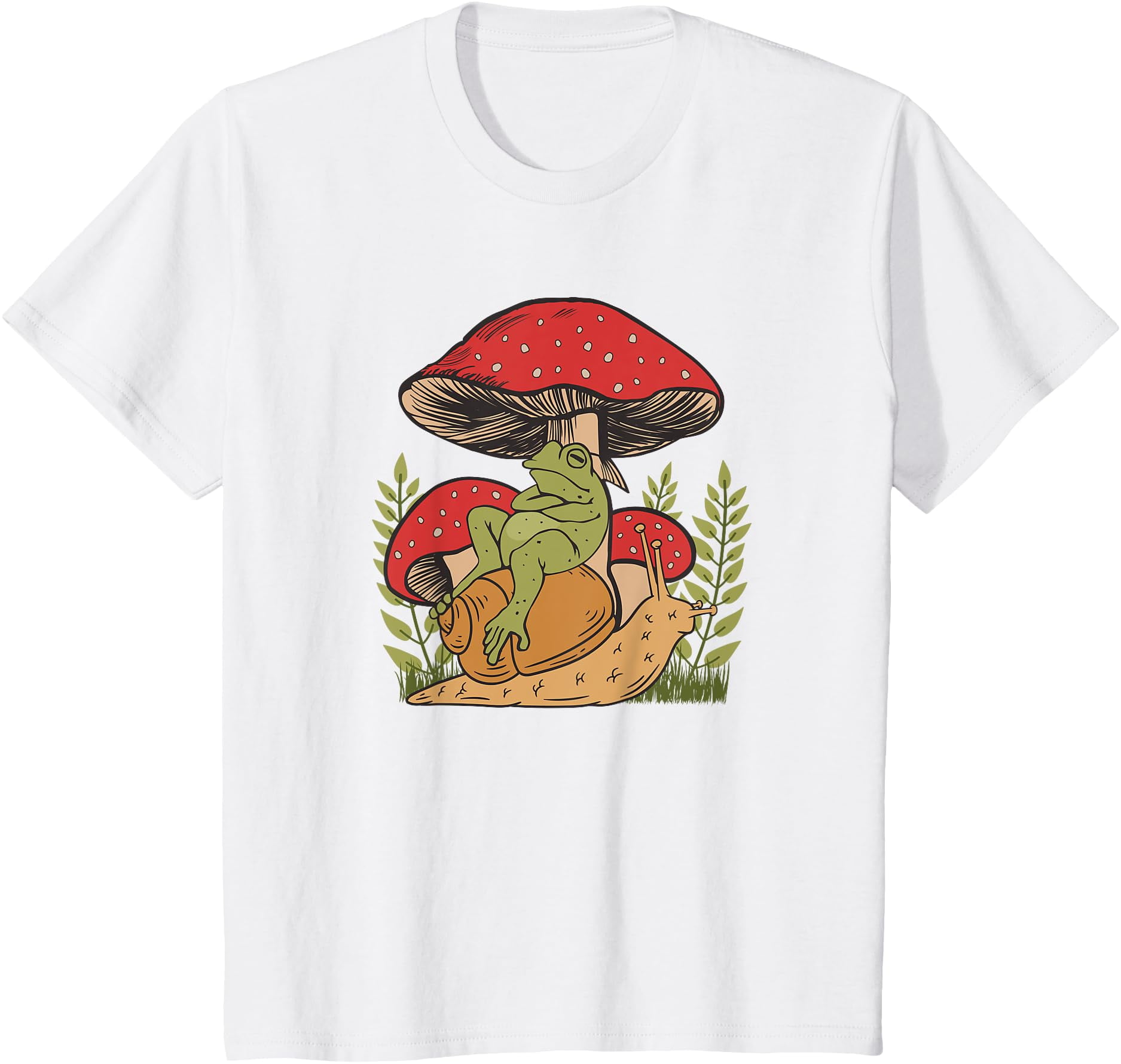 Cottagecore Aesthetic Frog Mushroom Snail Goblincore Toad Youth Toddler ...