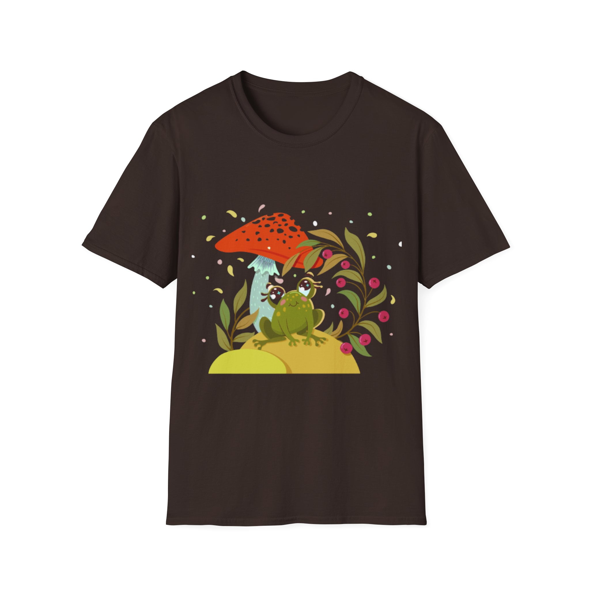 Cottagecore Aesthetic Frog Mushroom Toad Fungus Graphic