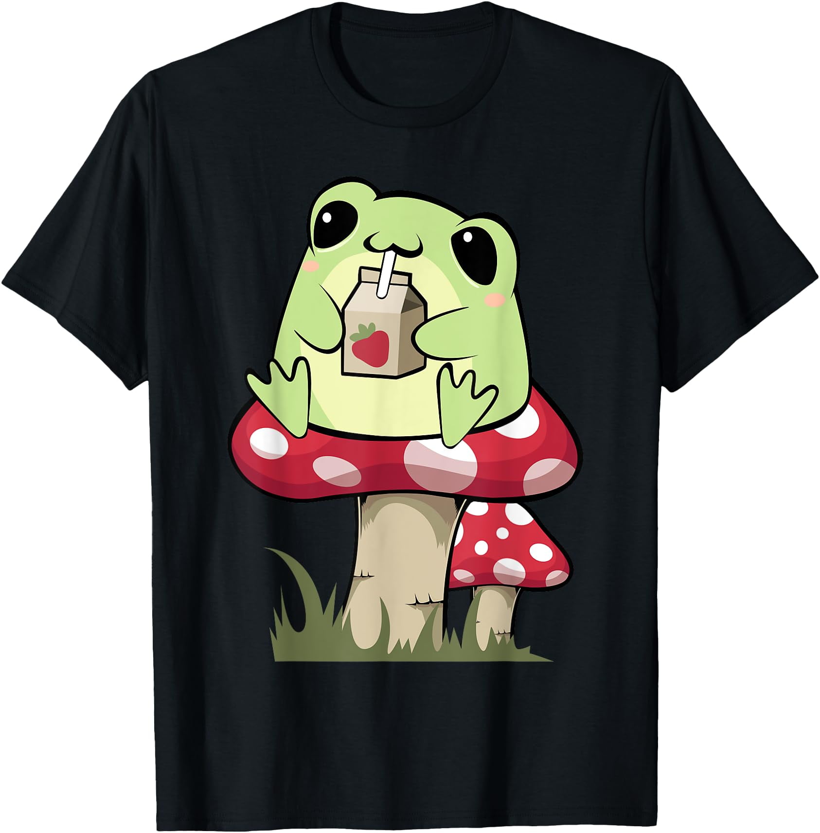 Cottagecore Aesthetic Mushroom Frog Goblincore Mycology Unisex T Shirt