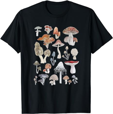 Cottagecore Aesthetic Mushroom Mycology Fungi Foraging T-Shirt - Walmart.com