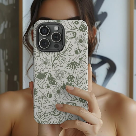 Cottagecore Boho Wildflower Sage Botanical Floral Aesthetic Phone Case ...