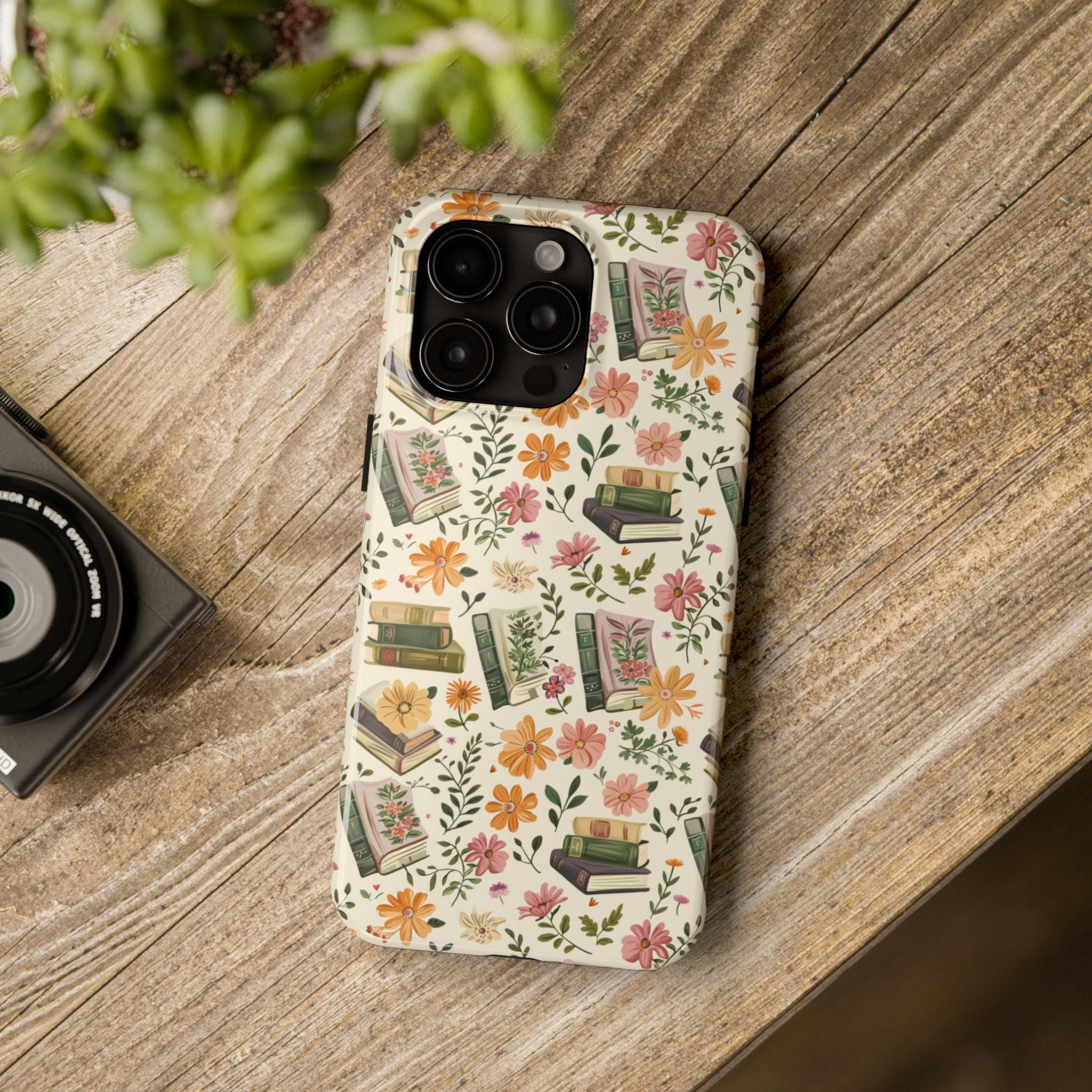 Cottagecore Books Floral Fantasy Cozy Art Phone Case with iPhone 17 to ...