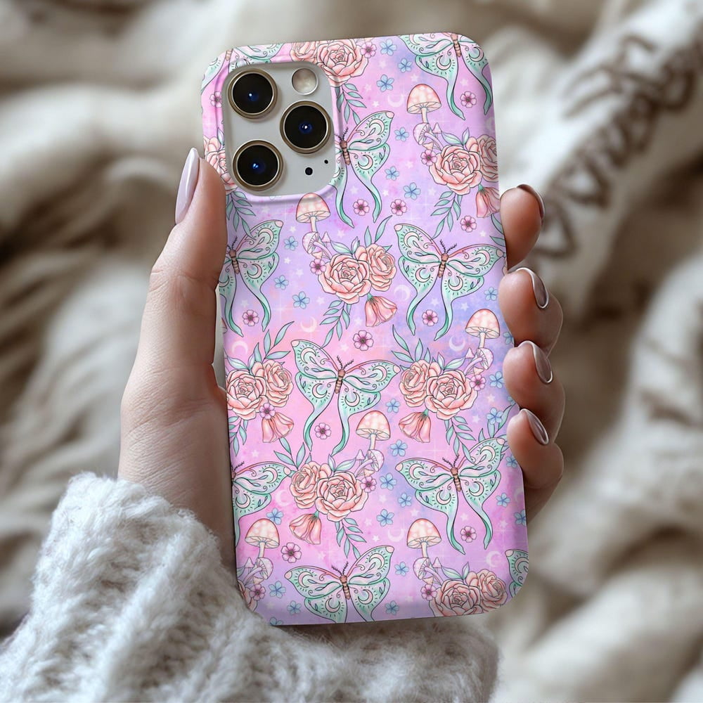 Cottagecore Butterfly Floral Phone Case for 17 16 15 14 13 12 11 Pro ...