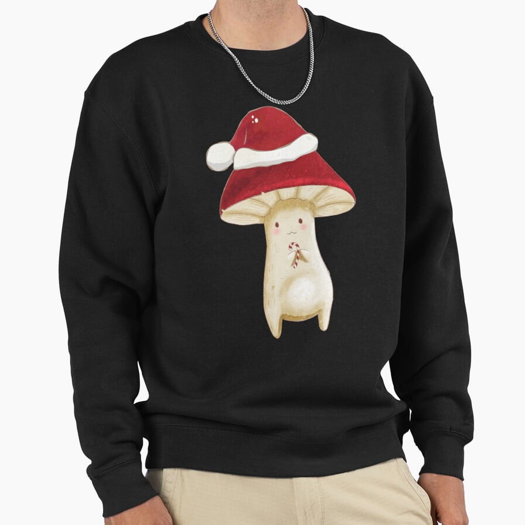 Cottagecore Christmas Mushroom Graphic Unisex Sweatshirt Aesthetic ...