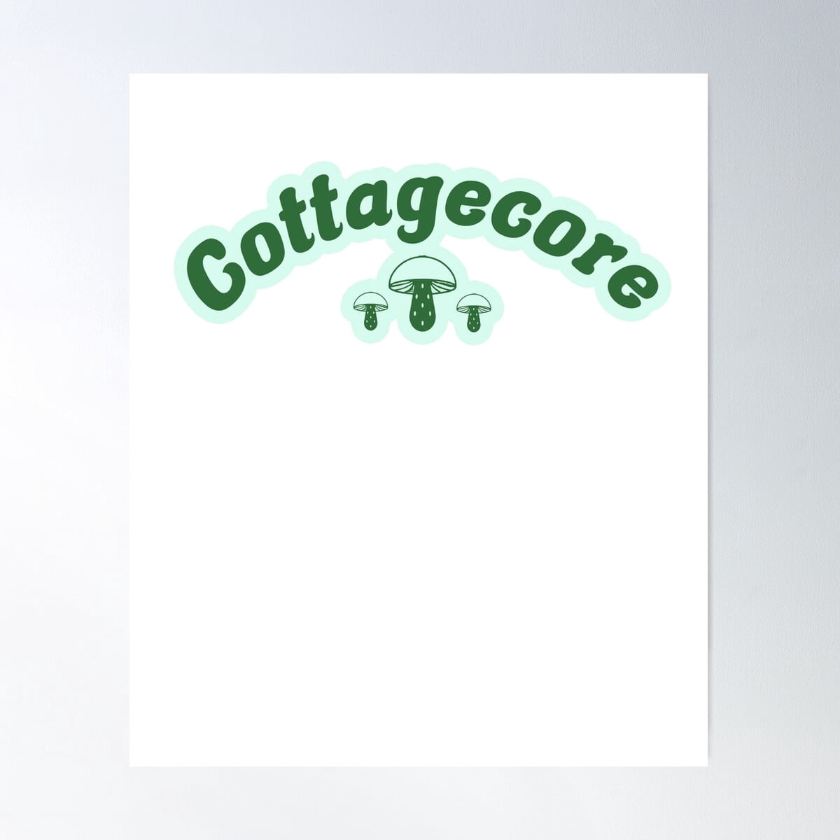 Cottagecore Cute Mushroom Aesthetic Poster Wall Art, Modern Wall Decor ...