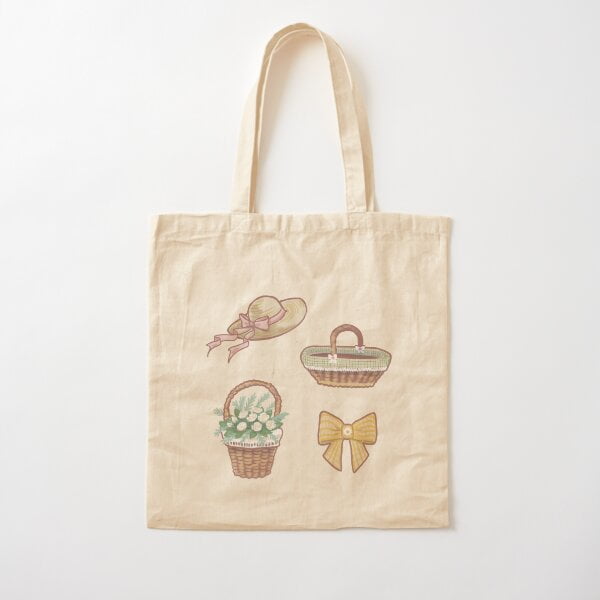 Cottagecore, Dainty, Fairycore, Cottage, Feminine, Basket, Straw Hat ...