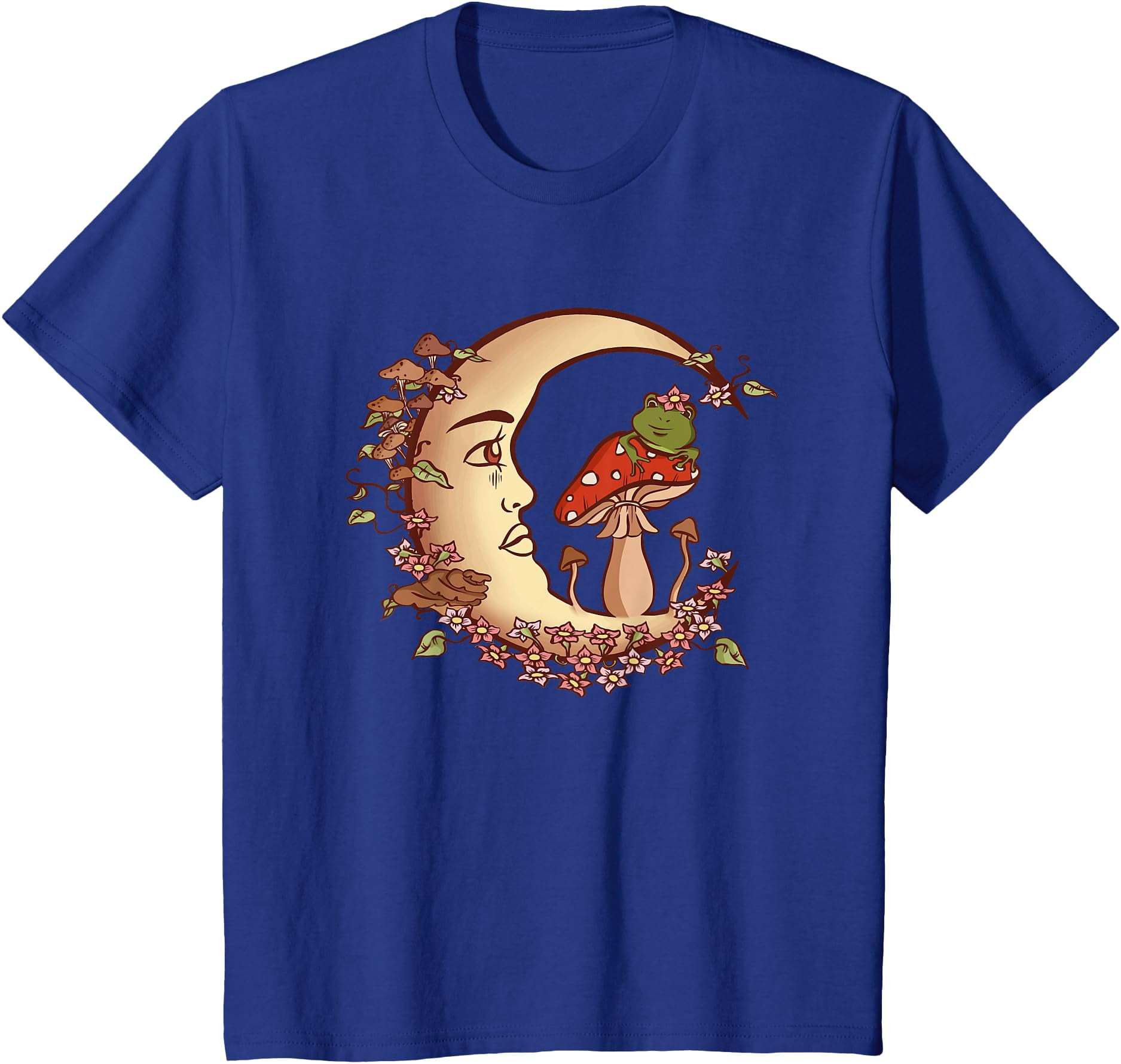 Cottagecore Fairycore Moon Frog Mushroom Aesthetic Youth Toddler T-Shirt,Daisy color,size YM ...