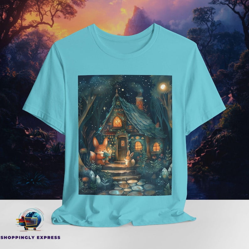 Cottagecore Fox Shirt – Whimsical Forest Animal Cozy Woodland Cabin Tee ...