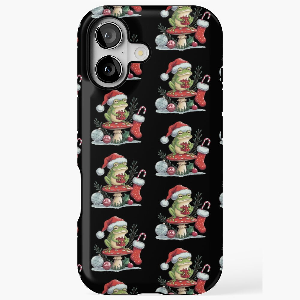 Cottagecore Frog Mushroom Gift Phone Case with iPhone 17 to 11 Pro Max ...