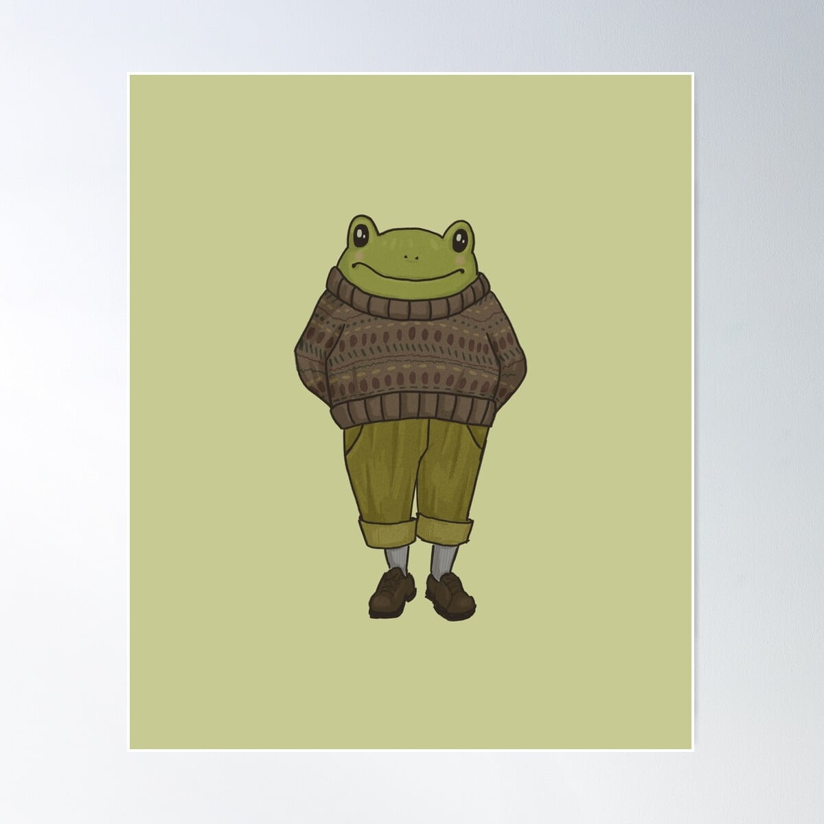 Cottagecore Froggy In Vintage Sweater: Goblincore, Dark Academia ...
