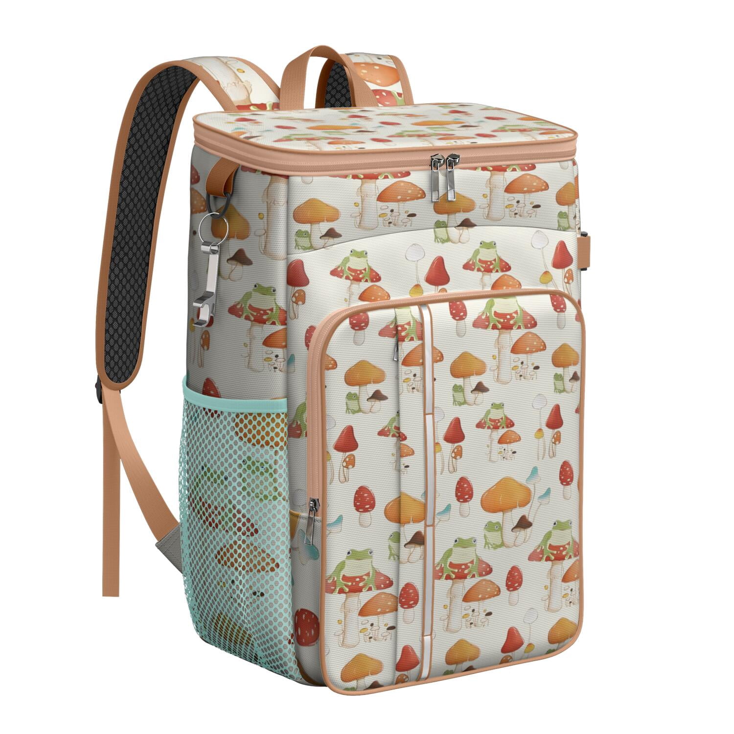 Cottagecore Fungi Aesthetic Cooler Backpack - 20L Insulated Leakproof ...