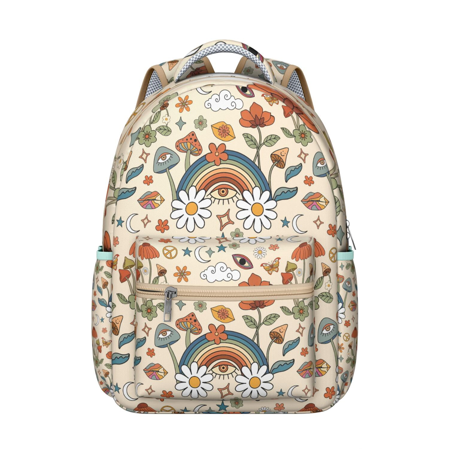 Cottagecore Fungi Backpack Boho Vintage Magical Forest Mushrooms and ...