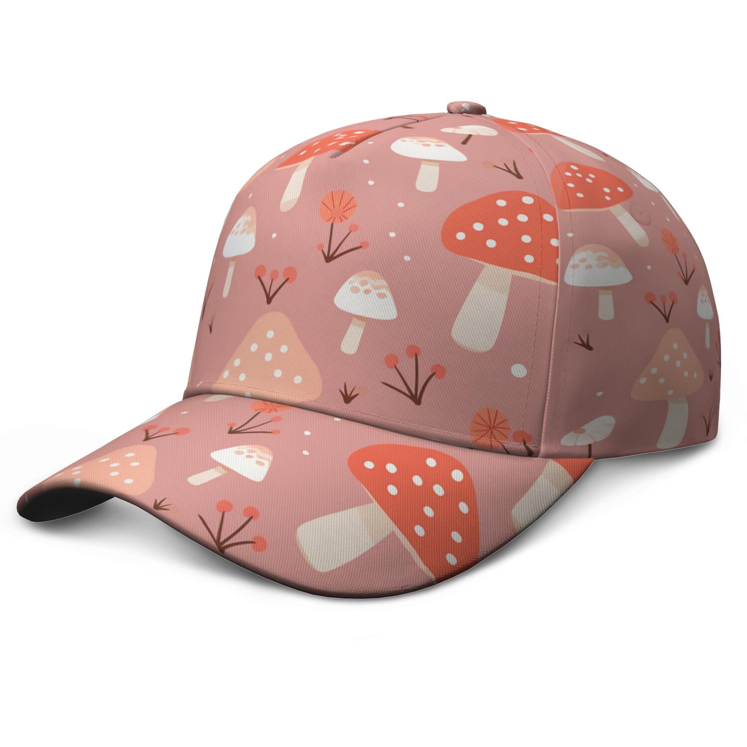 Cottagecore Fungi Baseball Cap - Gothic Mushroom Adjustable Snapback ...