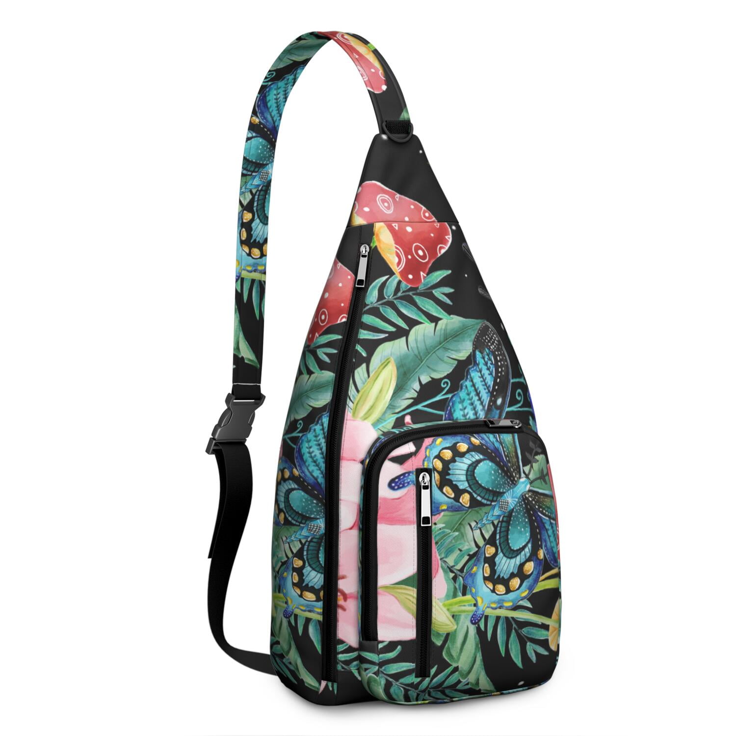 Cottagecore Fungi Crossbody Bag - Whimsical Woodland, Water-Resistant ...