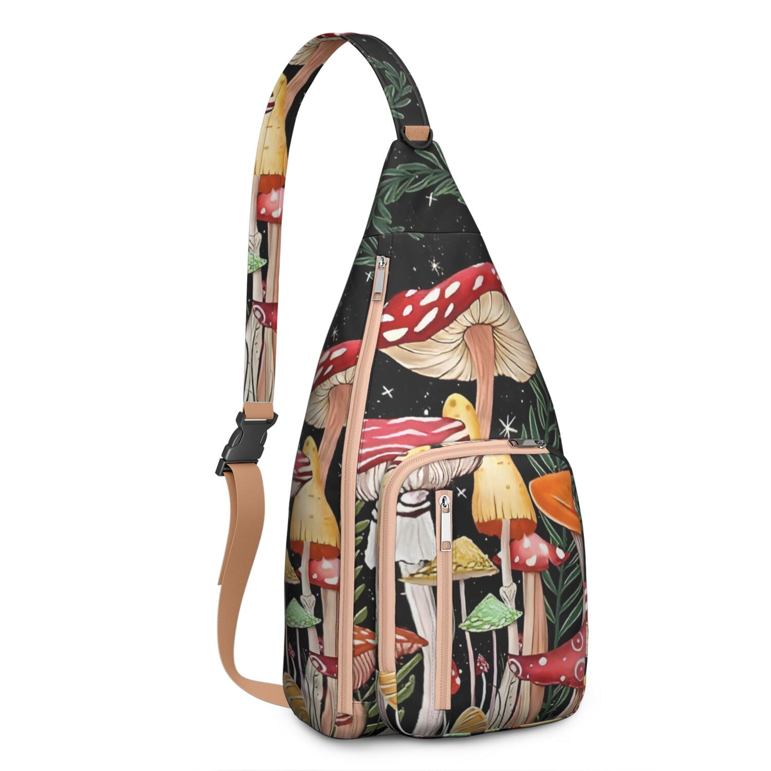 Cottagecore Fungi Crossbody Bag - Whimsical Woodland, Water-Resistant ...