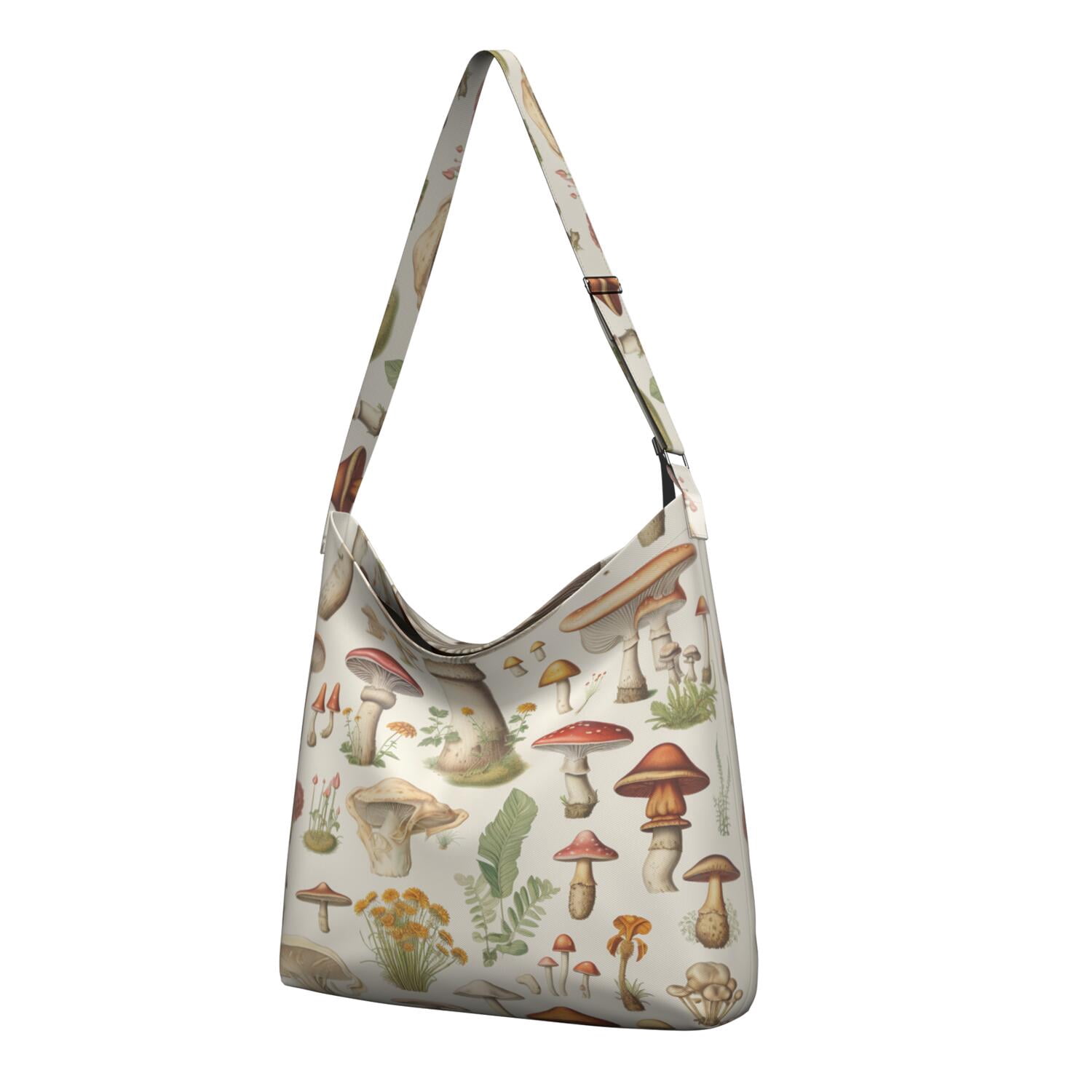 Cottagecore Fungi Crossbody Shoulder Bag - Aesthetic Lightweight Purse ...