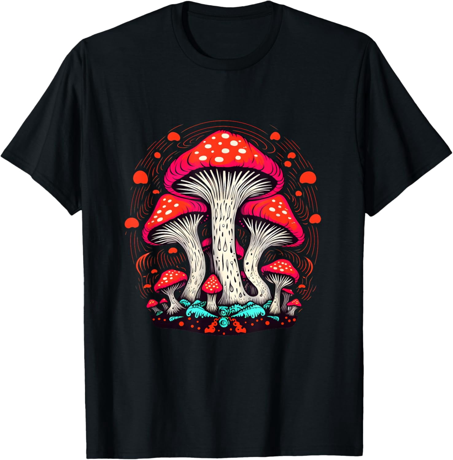 Cottagecore Fungi Red Mushroom Lover Vegetable Mycology T-Shirt men and ...