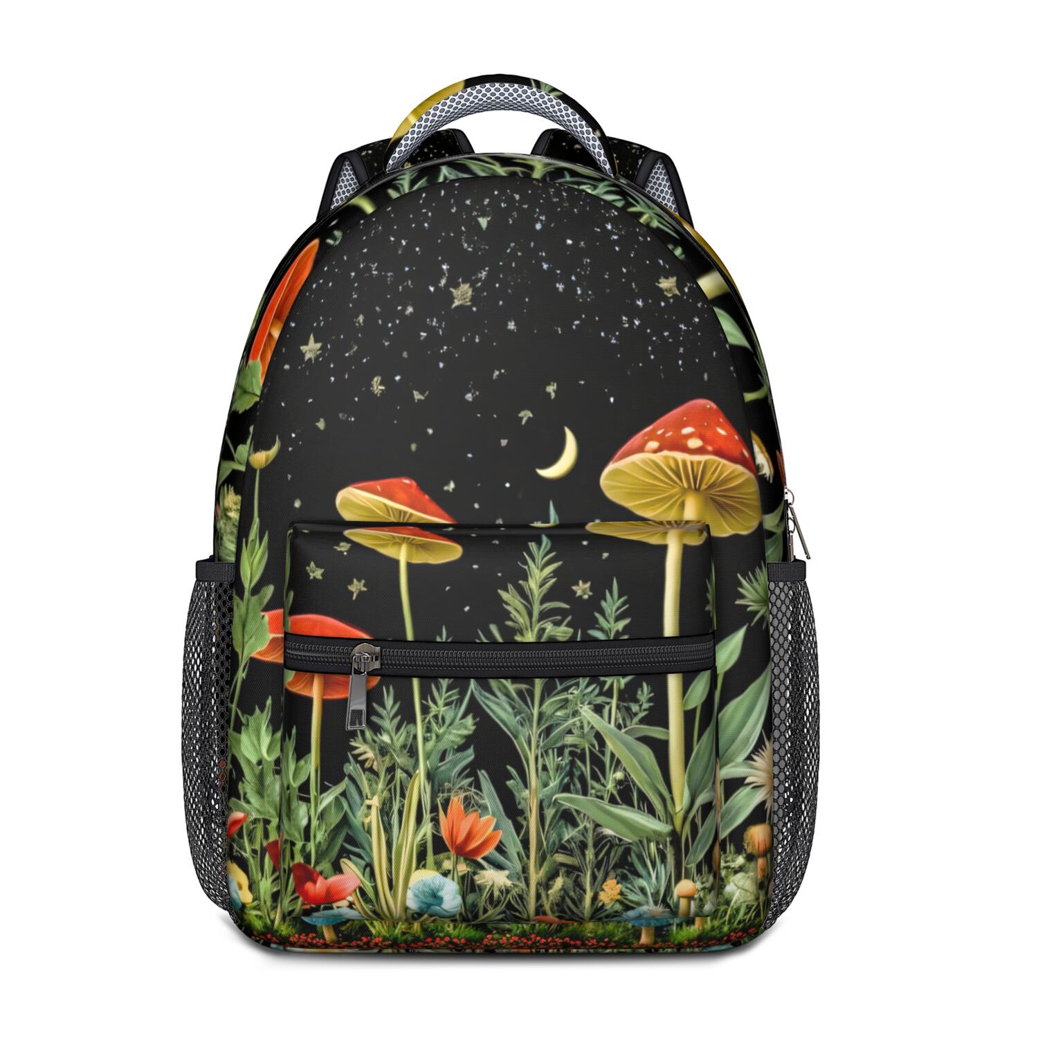 Cottagecore Fungi Waterproof Backpack - Aesthetic & Durable Daypack ...