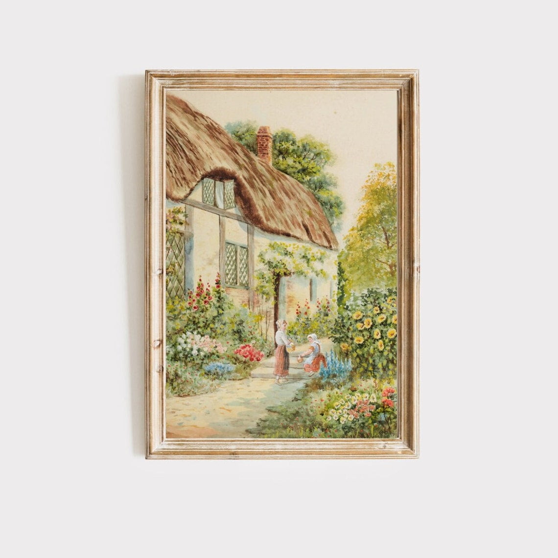 Cottagecore Garden Art Print, Coquette Room Decor, Helen Allingham ...