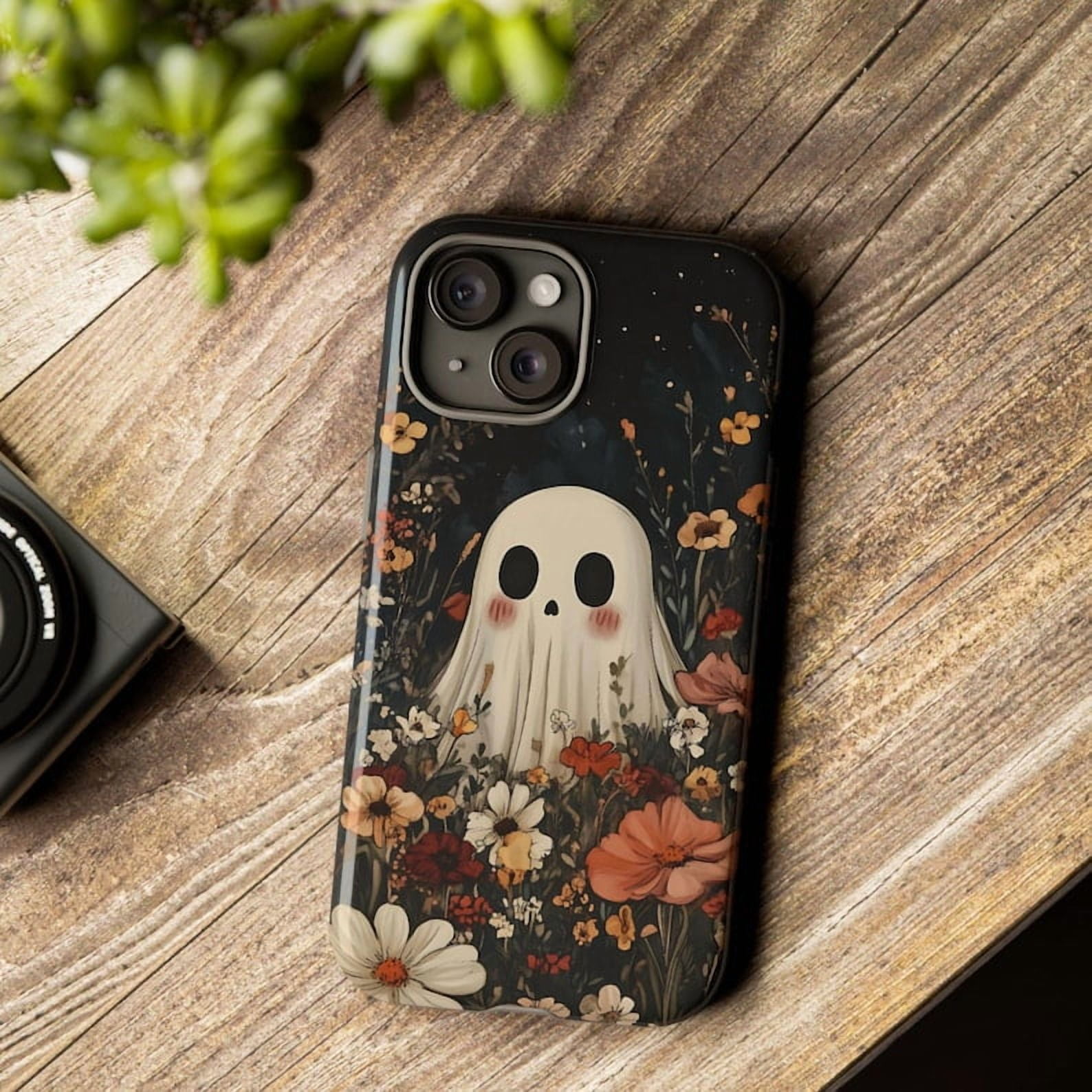 Cottagecore Ghost Wildflower Phone Case for iPhone 12 to 17 Fall Floral ...
