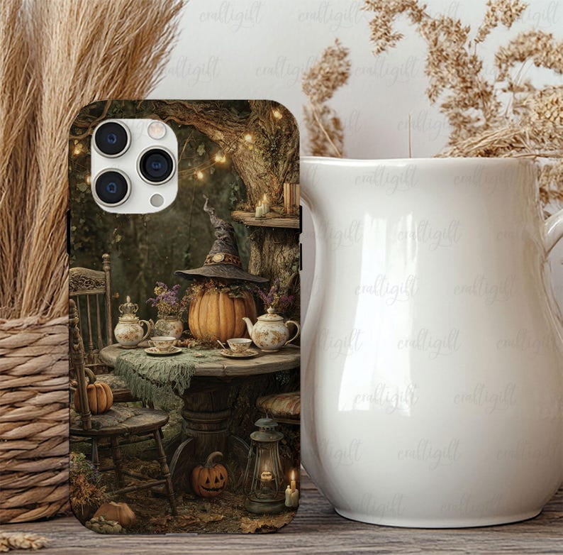 Cottagecore Halloween Party Phone Case Compatible with iPhone 11 to 16 ...