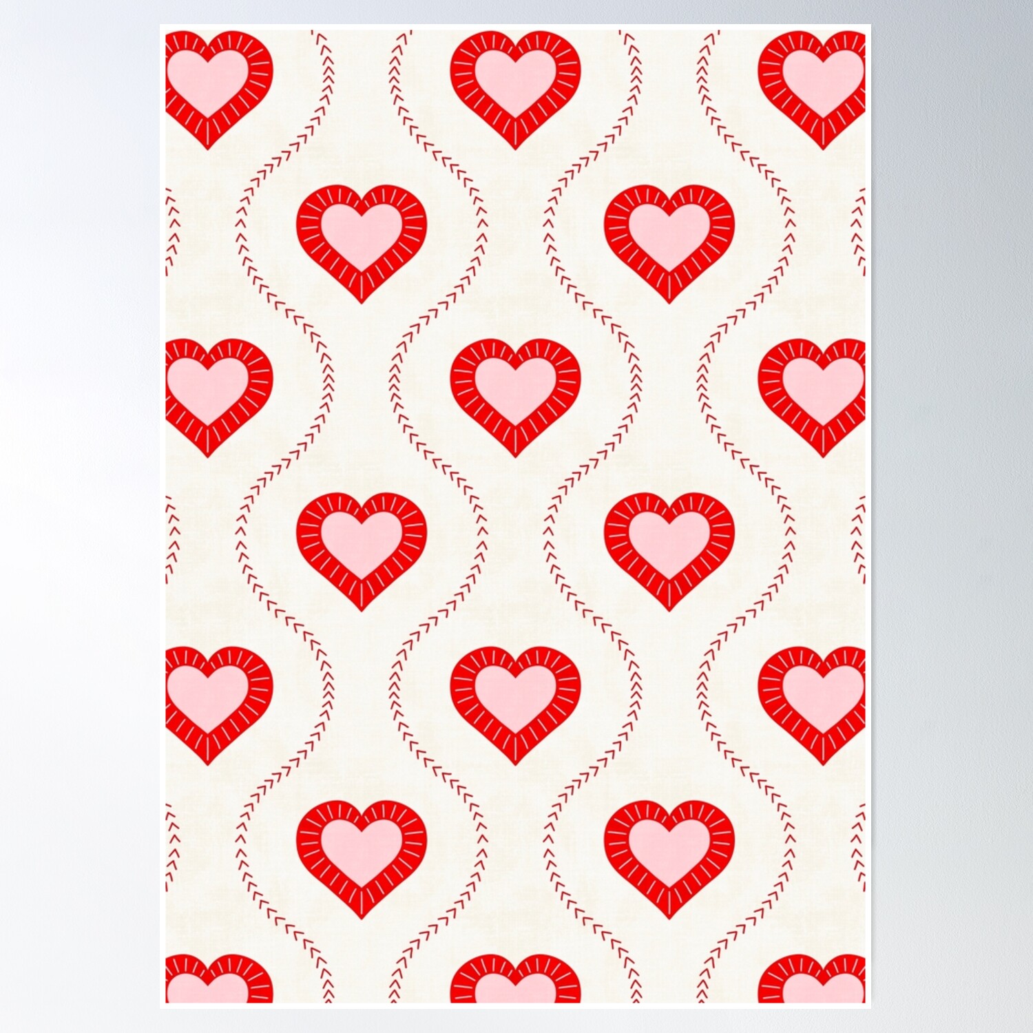 Cottagecore Hearts One Direction Poster Wall Art, Modern Wall Decor ...