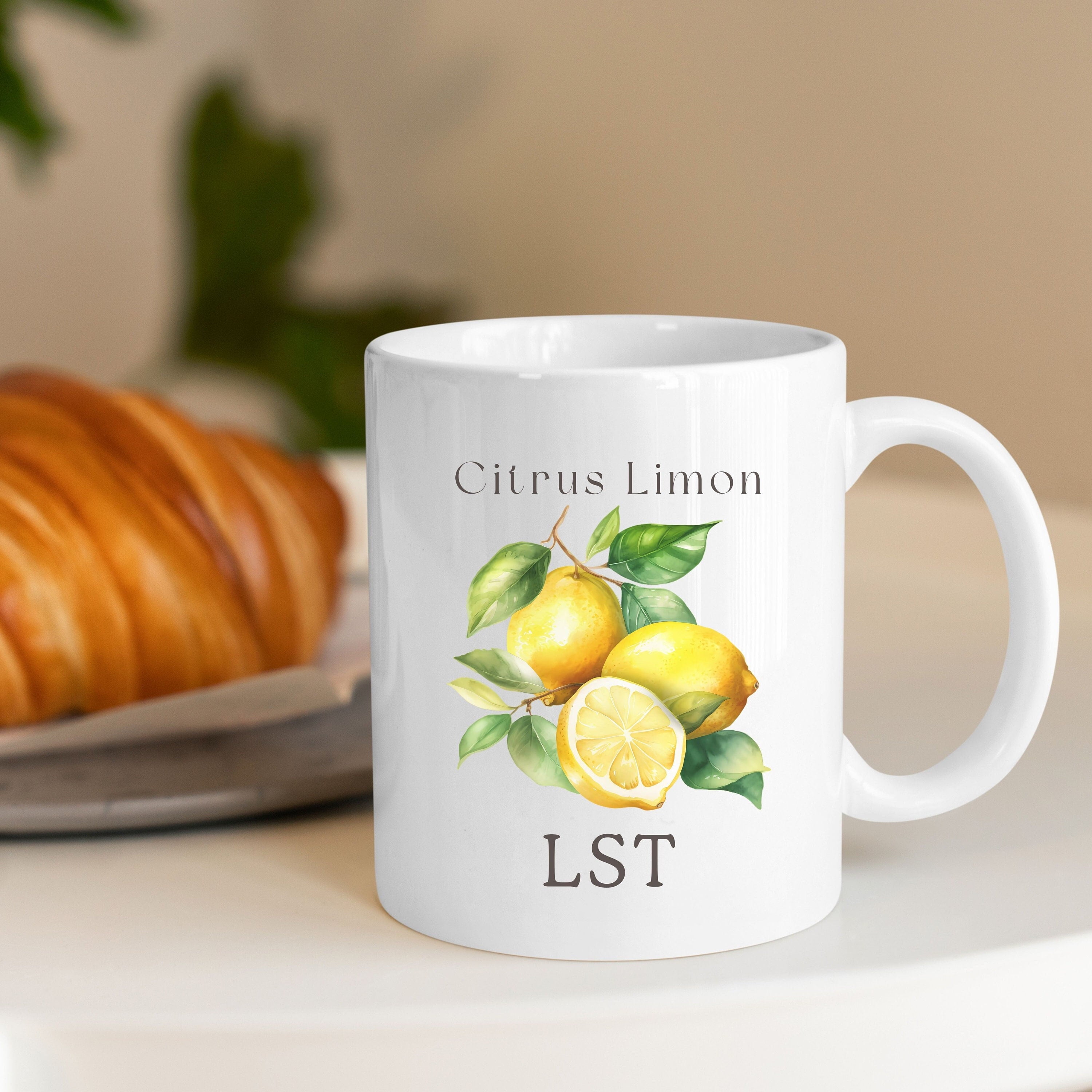 Cottagecore Lemon Mug Art With Citrus Farmhouse Illustration Style for ...