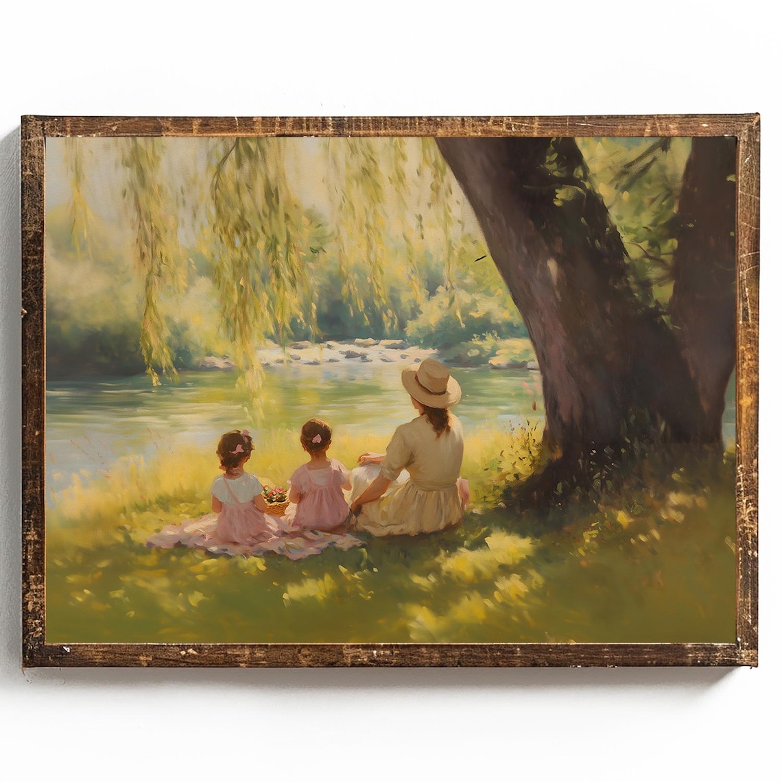 Cottagecore Motherhood Mothers Day Girl Mom Twin Mom Gift Summer Wall ...