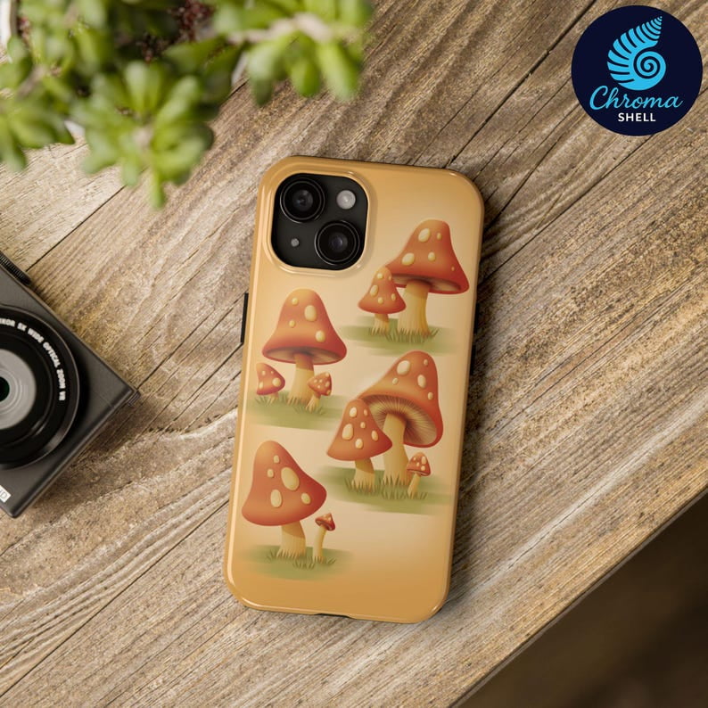 Cottagecore Mushroom Case Compatible with iPhone 11 through 16 Pro Max ...