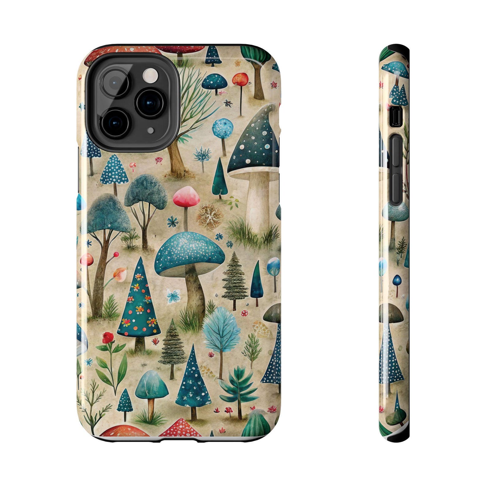 Cottagecore Mushroom Forest Vintage Nature Phone Case for iPhone 12 to ...