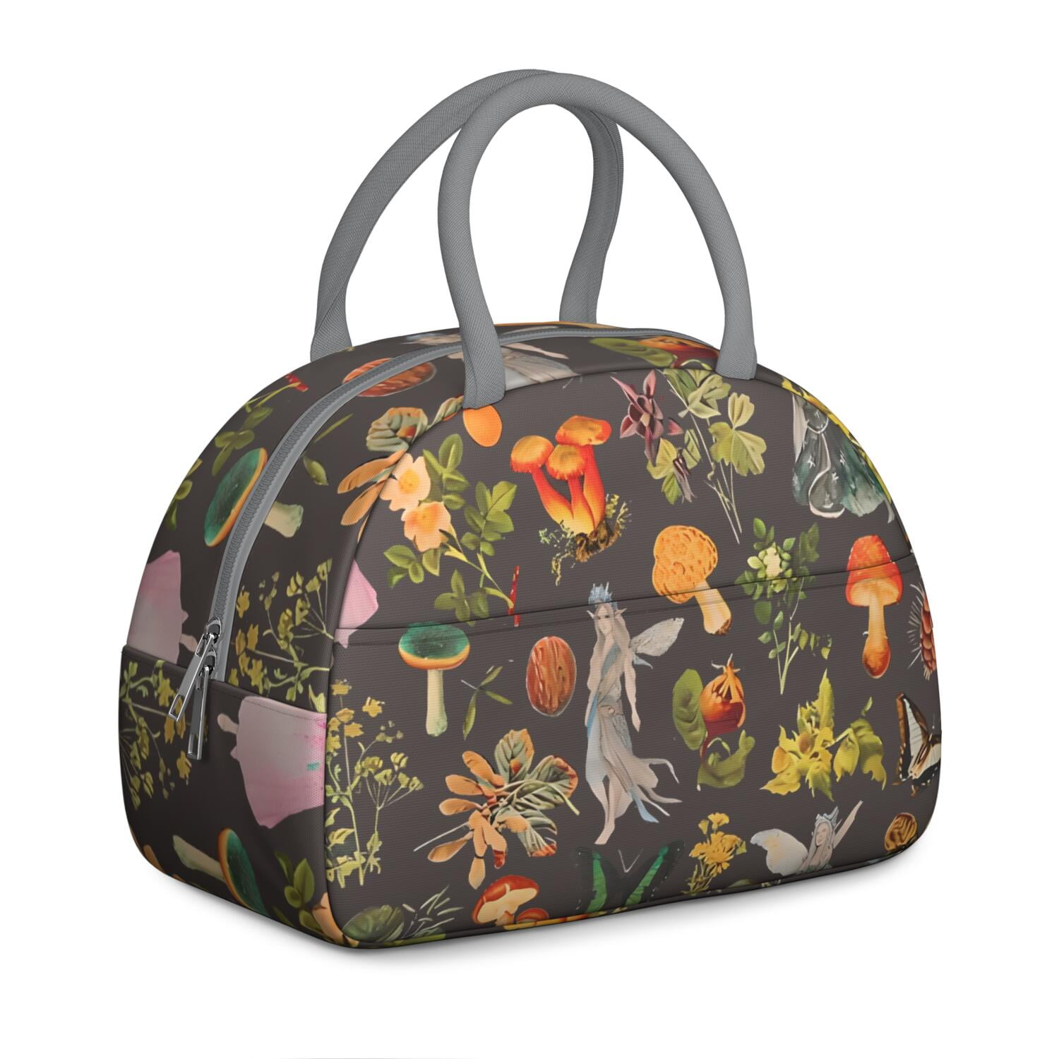 Cottagecore Mushroom Lunch Tote – Vintage Fungi Pattern, Reusable ...
