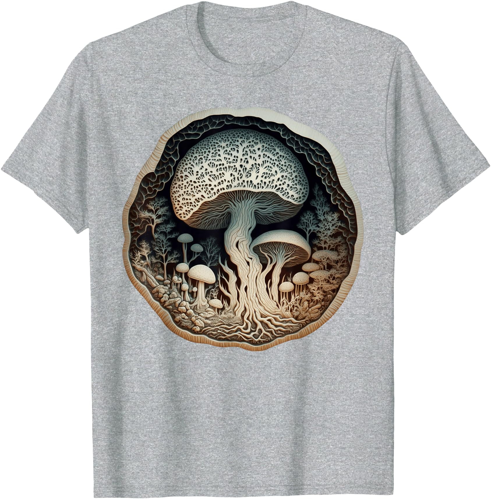 Cottagecore Nature Forest Garden Lover Mushroom Unisex T-Shirt for Men ...