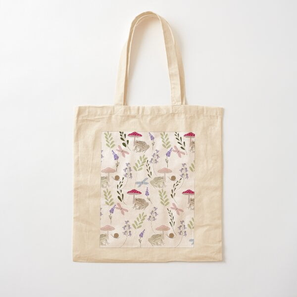 Cottagecore Patter, Frog, Toad, Cottagecore, Toadstool, Mushroom ...