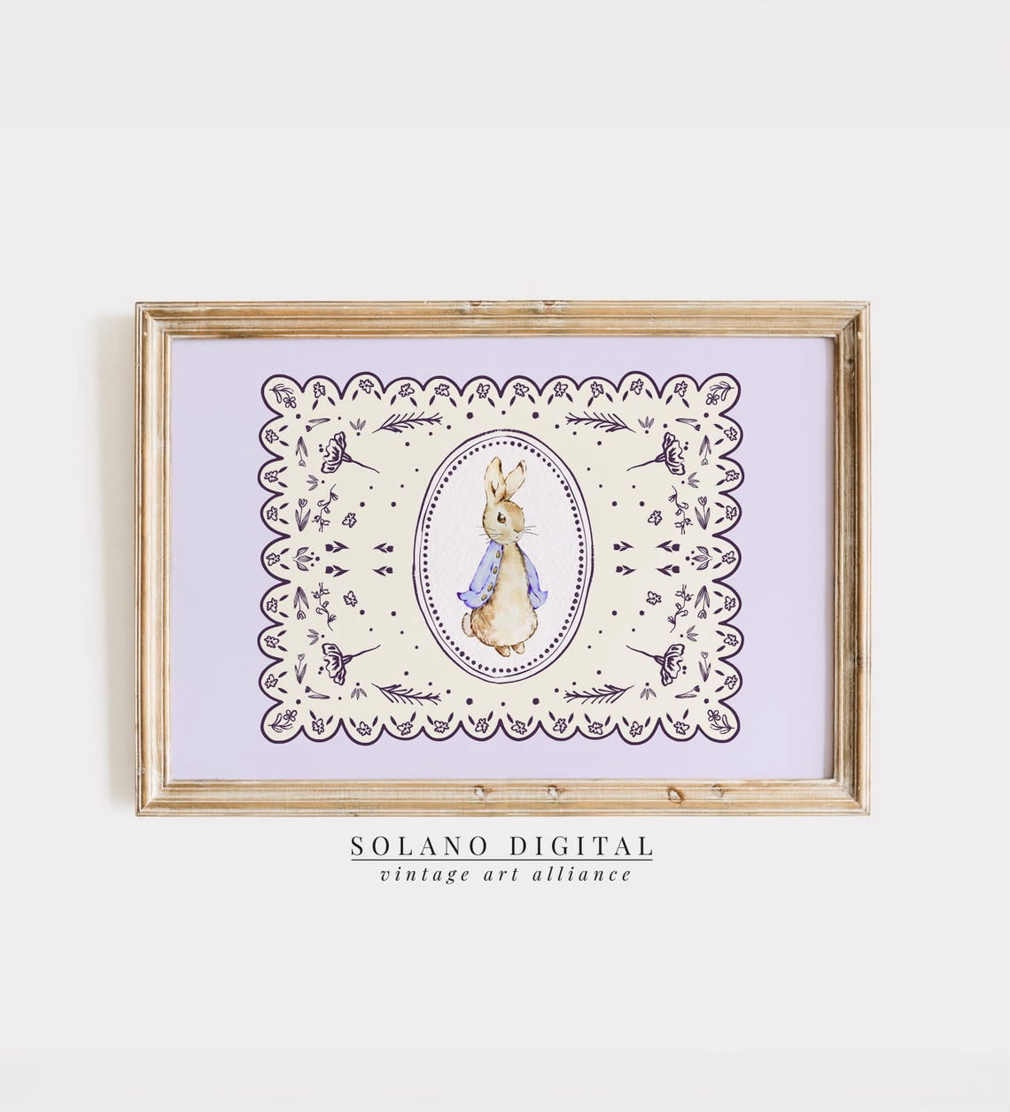 Cottagecore Peter Rabbit Print Bunny Vintage Style, Unframed Paper ...