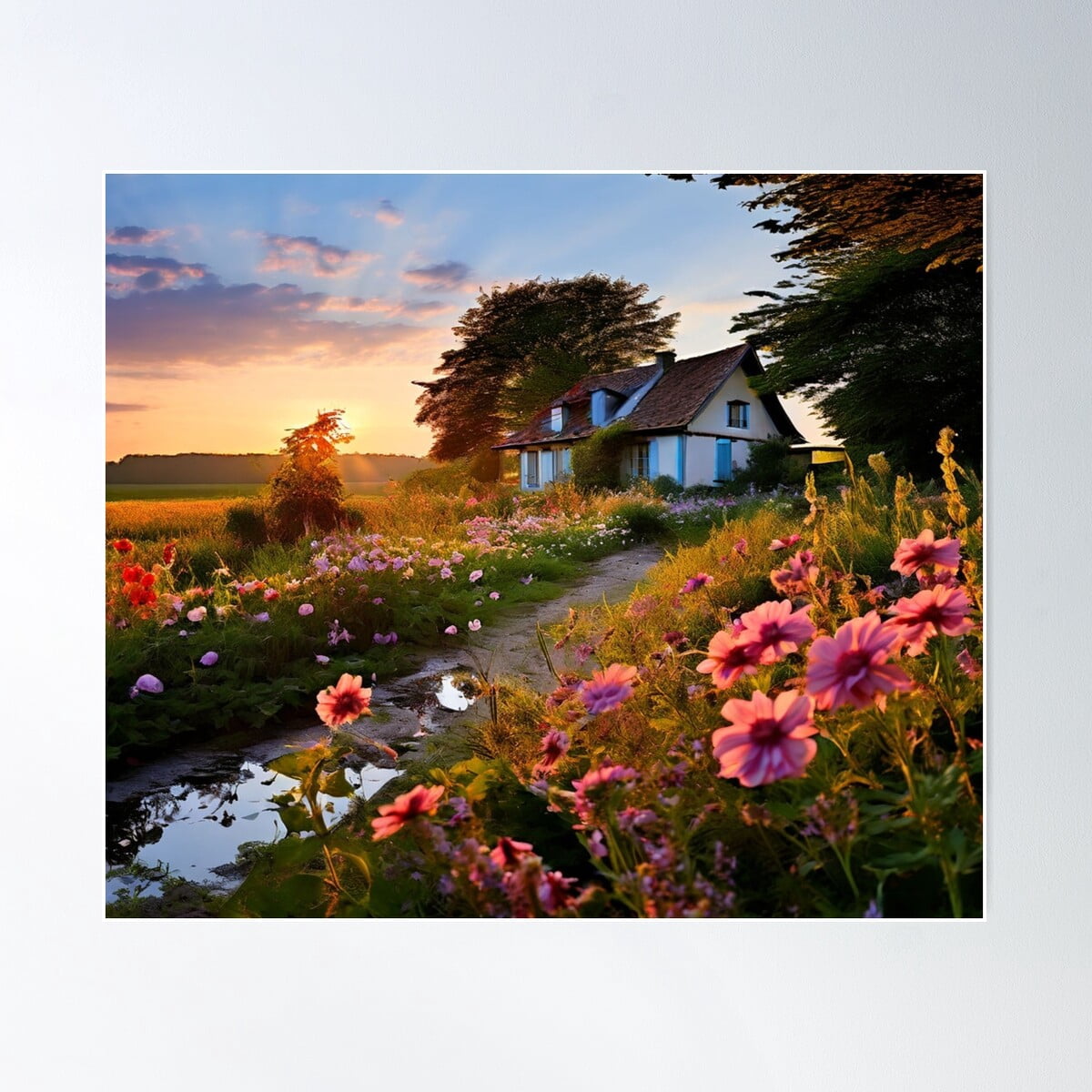 Cottagecore Poster Wall Art, Modern Wall Decor For Living Room Bedroom ...